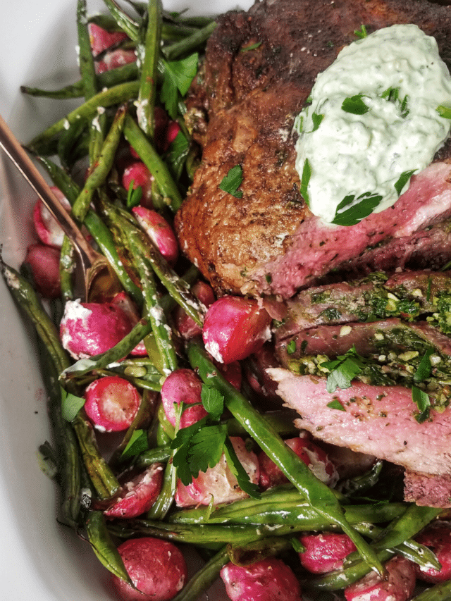Herb crusted rack of lamb - Mandy Olive